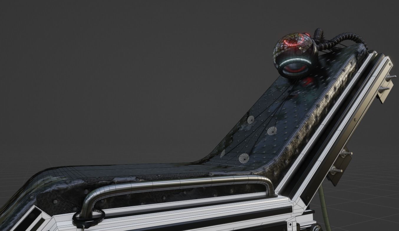 3D model Sci-fi Laboratory Chair VR / AR / low-poly | CGTrader