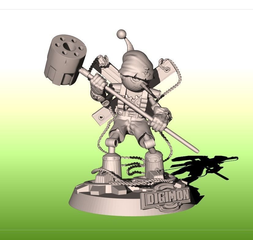 Puppetmon Digimon Dark masters 3D model 3D printable | CGTrader