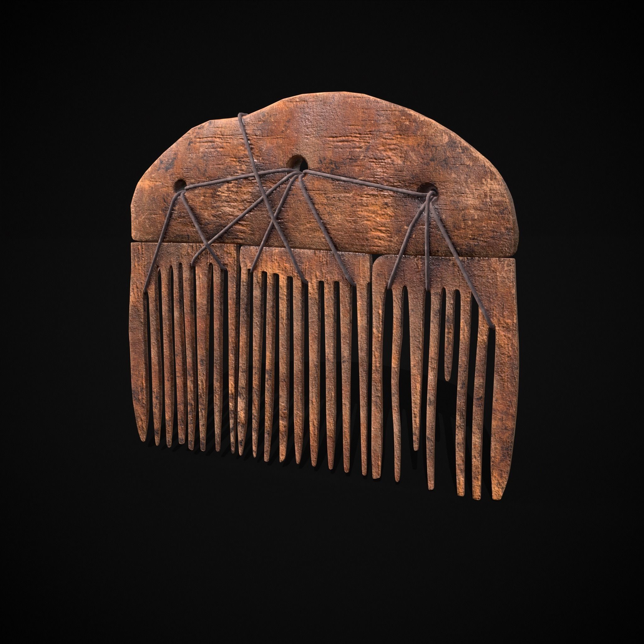 3D model Viking Beard Comb VR / AR / low-poly | CGTrader