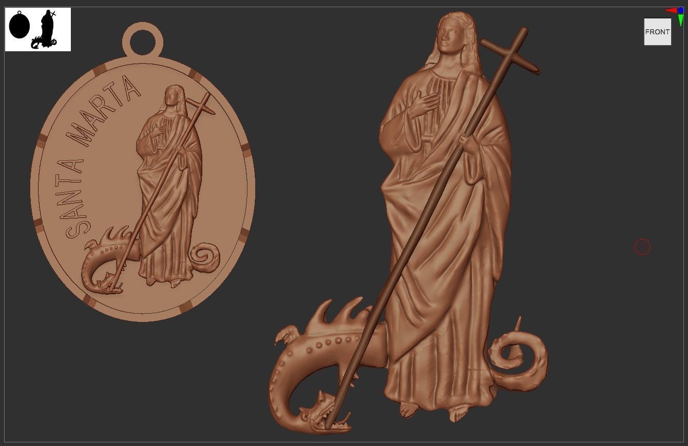 Santa Marta de Betania Martha Saint Martha of Bethany 3D model 3D ...