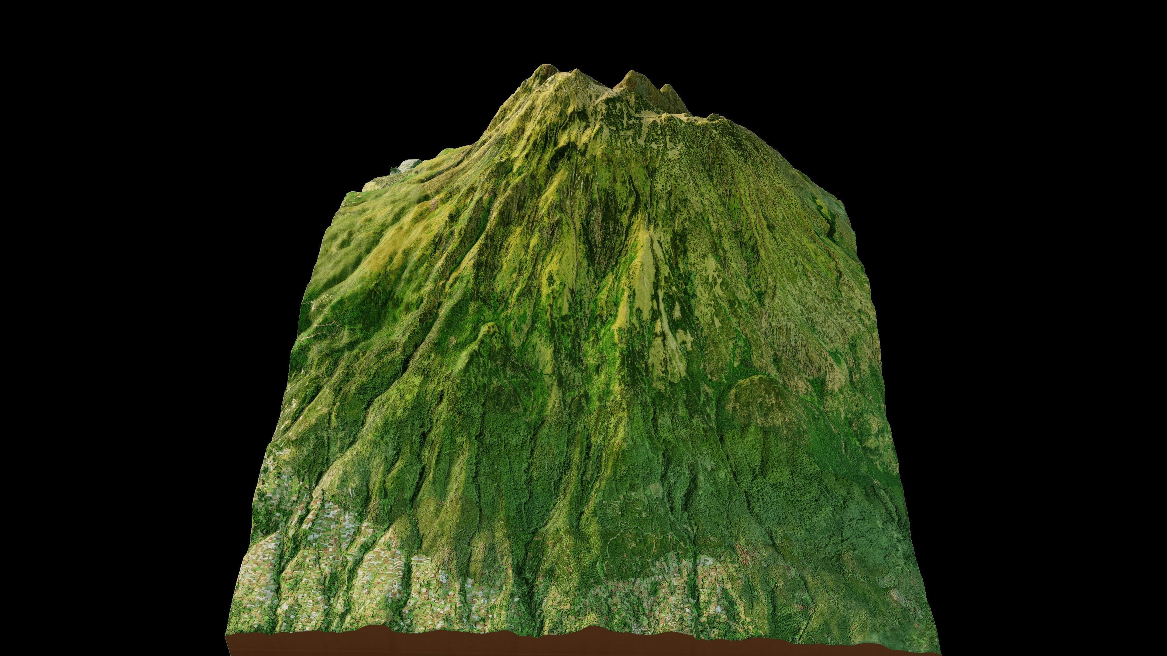 Mount Lawu 3d model Terrain 3D model | CGTrader