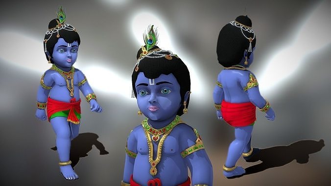 3D model Lord Krishna 3D model Artwork VR / AR / low-poly | CGTrader