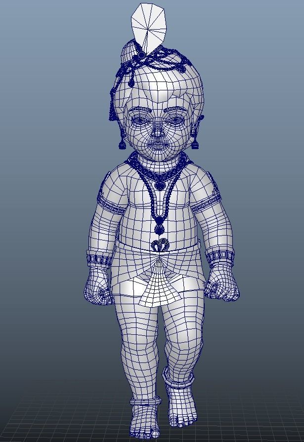 3D model Lord Krishna 3D model Artwork VR / AR / low-poly | CGTrader