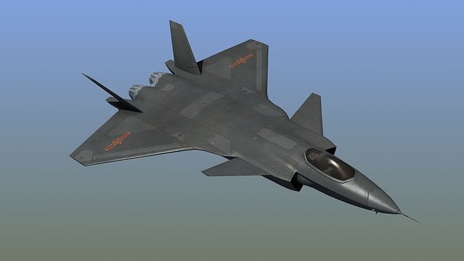3D model J-20 Mighty Dragon VR / AR / low-poly | CGTrader