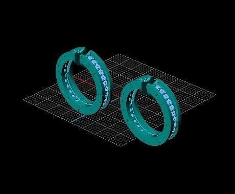 BVLGARI EARING 3D model 3D printable | CGTrader