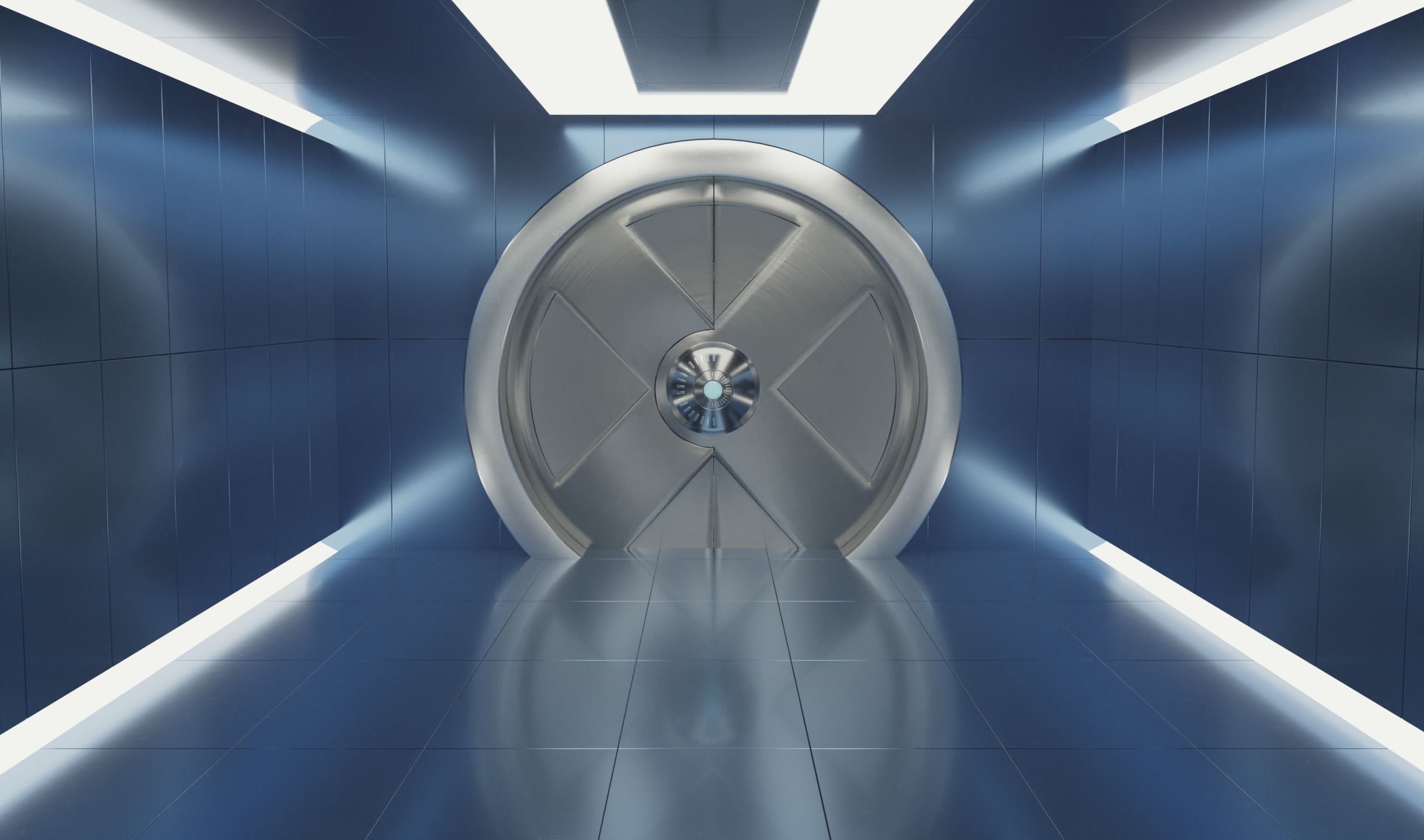 Marvels X-Men Sub-Basement - Corridor and Cerebro 3D model | CGTrader