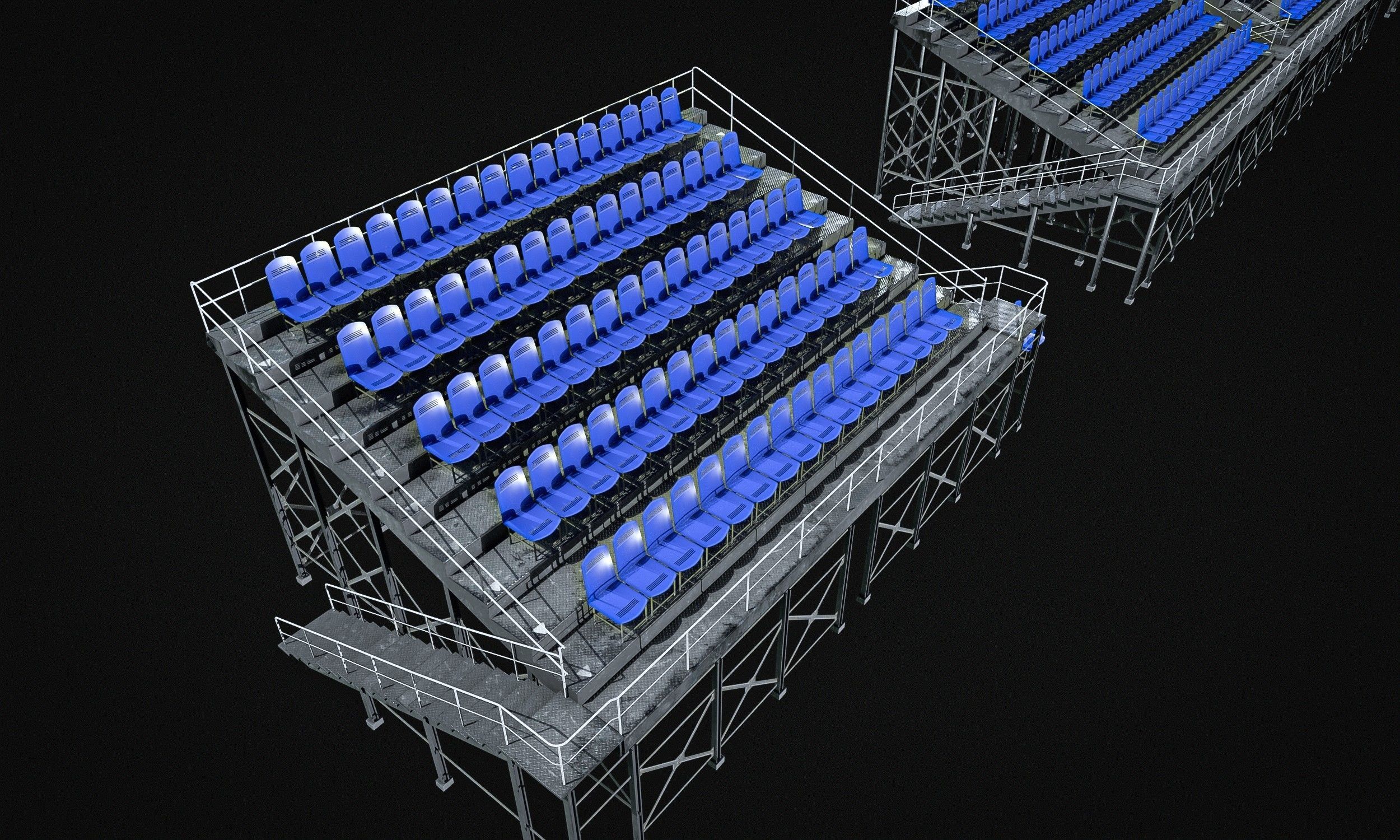 3D model Audience Stands Pack VR / AR / low-poly | CGTrader