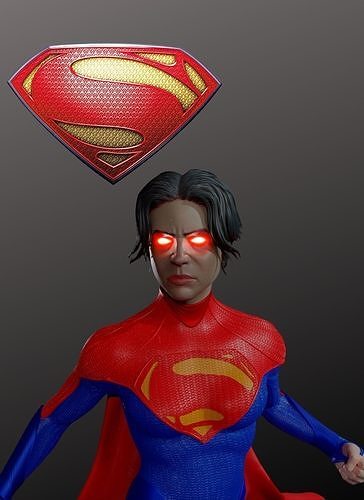 Supergirl from The Flash 3D model 3D printable | CGTrader