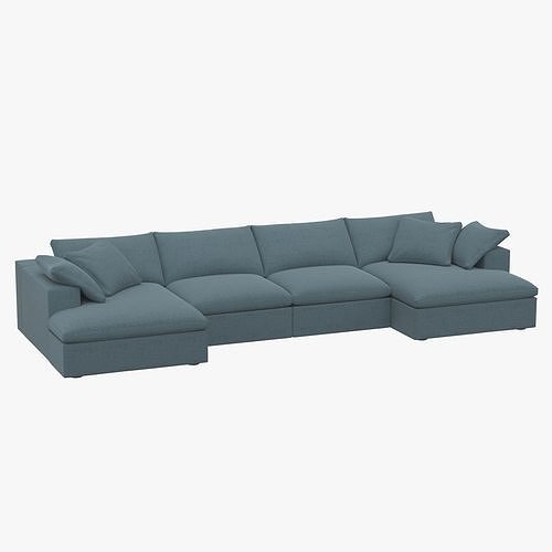 RH Cloud Modular Customizable Sectional 3D model | CGTrader