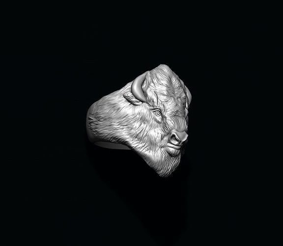 Buffalo ring 3D model 3D printable | CGTrader