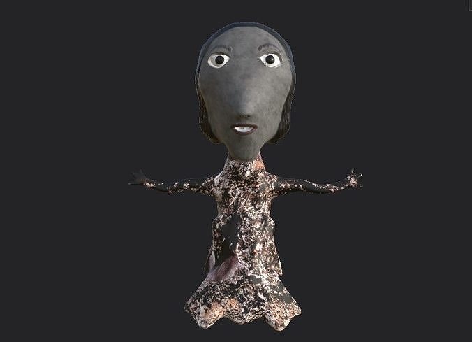 3D model Ghost Woman 3D Model VR / AR / low-poly | CGTrader