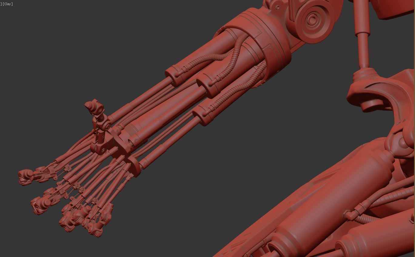 Terminator T-800 Endoskeleton T1 V4 High Detal 3D model 3D printable | CGTrader