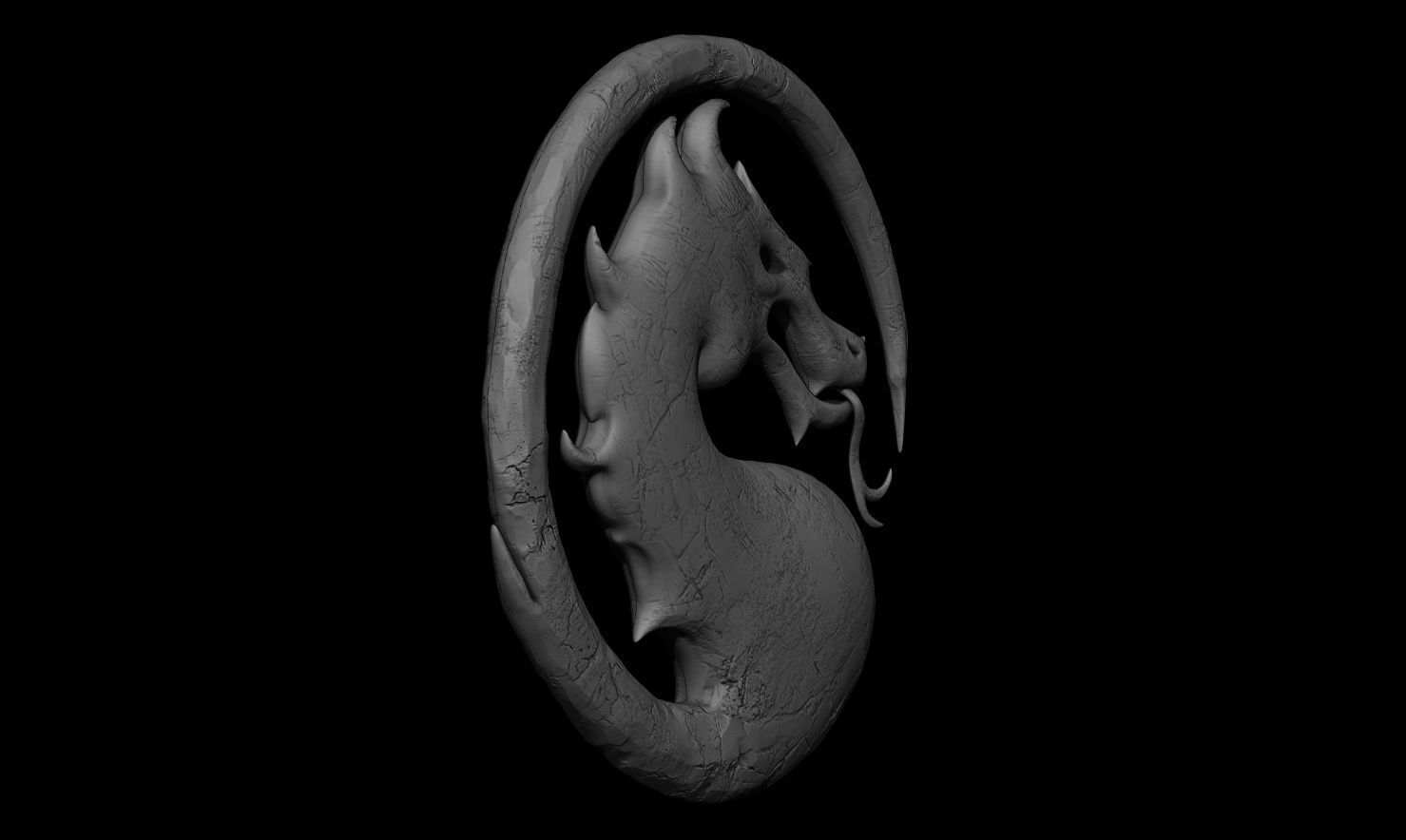 3D PRINTABLE MORTAL KOMBAT MK1 2023 DRAGON LOGO 3D model 3D printable ...