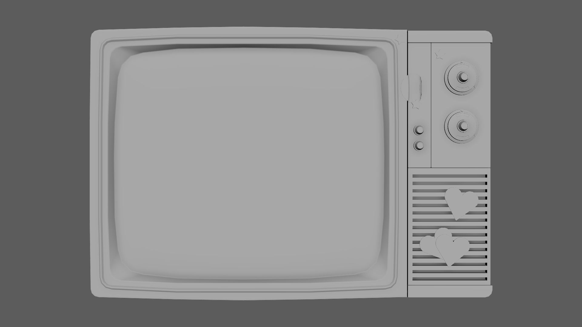 3D model Cartoon Style Television Stylized TV 3D Model VR / AR / low ...