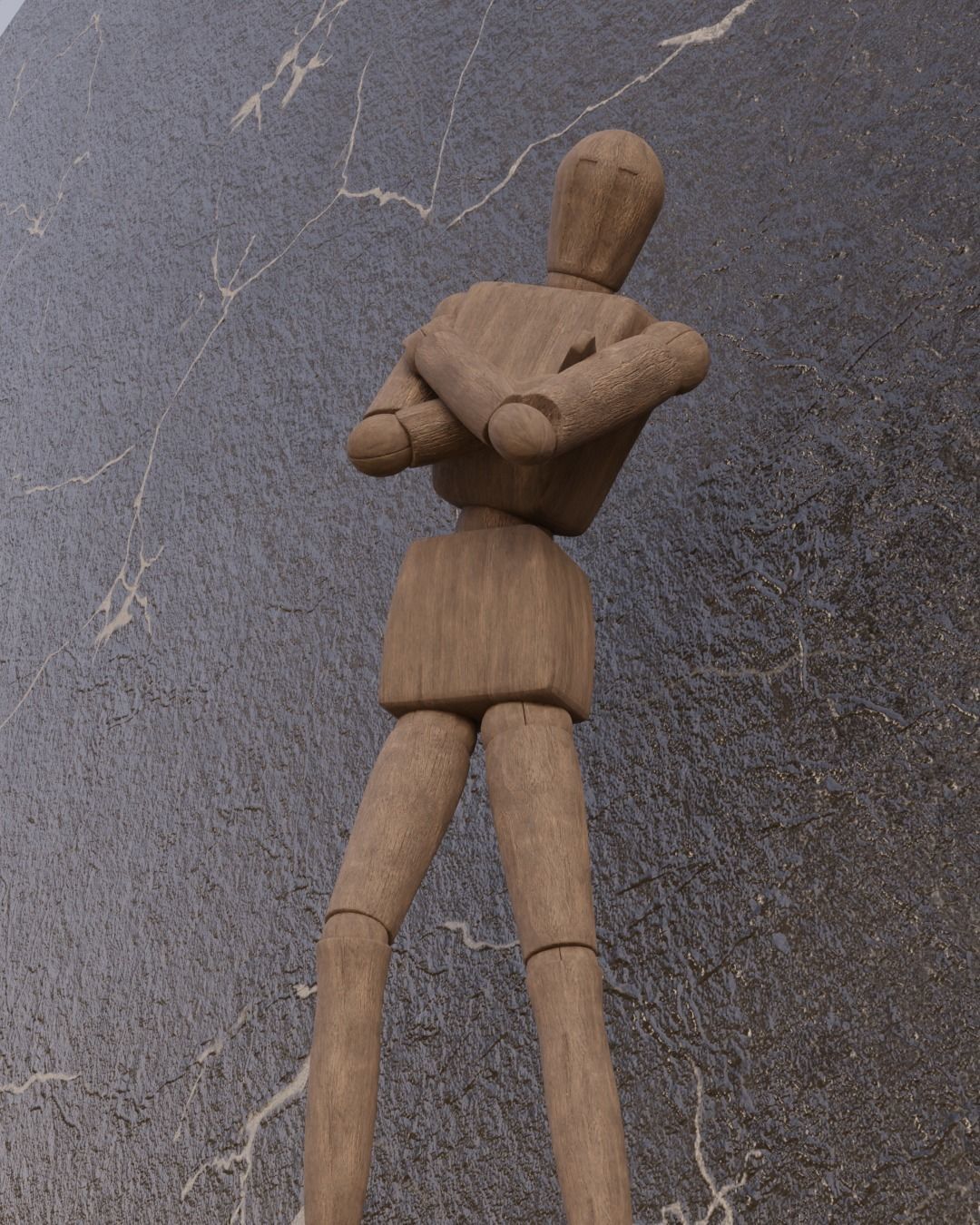 Wooden Drawing Armature 3D model rigged | CGTrader