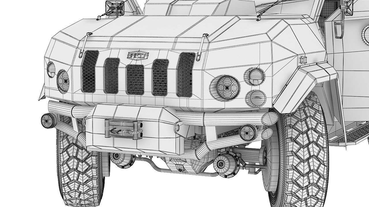 Military vehicle 3D model animated rigged | CGTrader