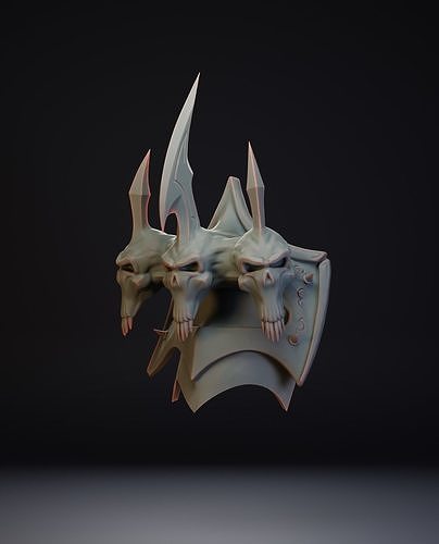 Plate Maw Shadowlands Shoulder - World of Warcraft 3D model 3D ...
