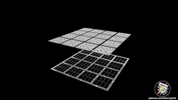 Star Wars Jabbas Palace Floor Grate for action figures 3D model 3D ...