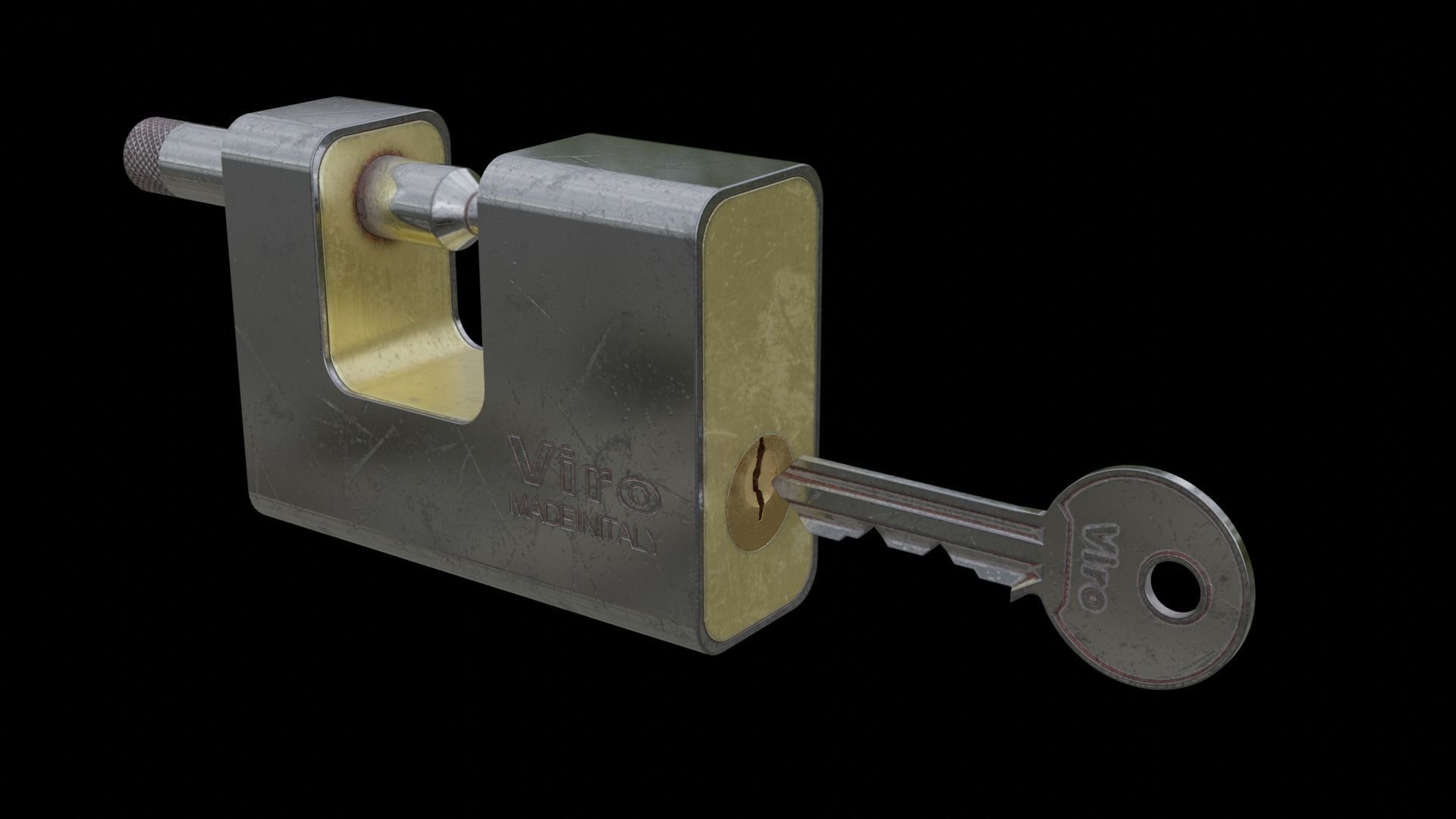 Viro Padlock 3D model | CGTrader