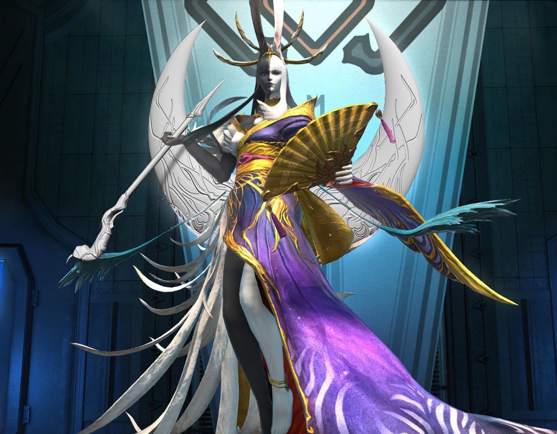 Final Fantasy 14 Moon Staff Lunar Envoy 3d digital download 3D model 3D ...