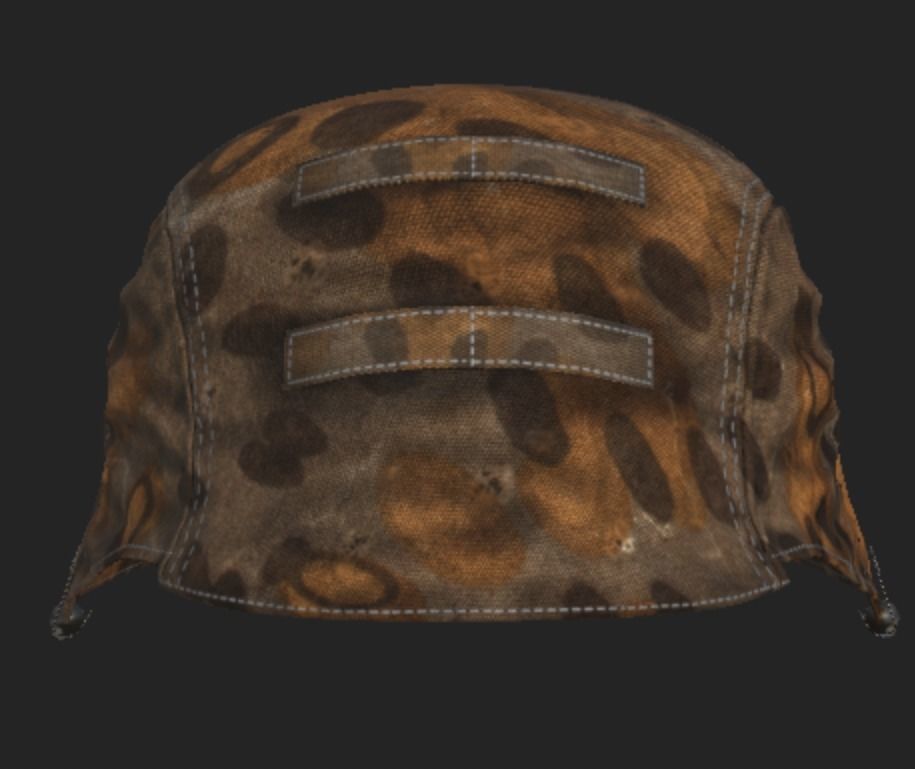 3D model WWII Waffen SS Oakleaf Helmet Cover VR / AR / low-poly | CGTrader