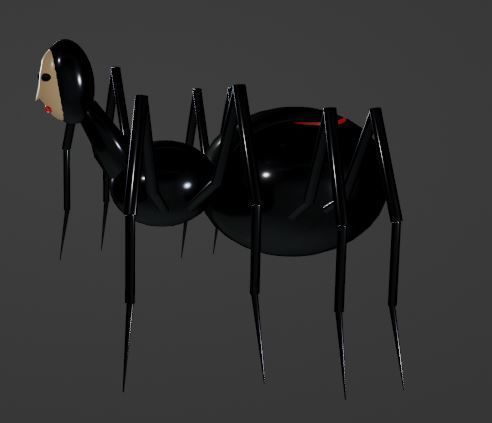 3D model Scary Spider Lady Demon 3D model VR / AR / low-poly | CGTrader