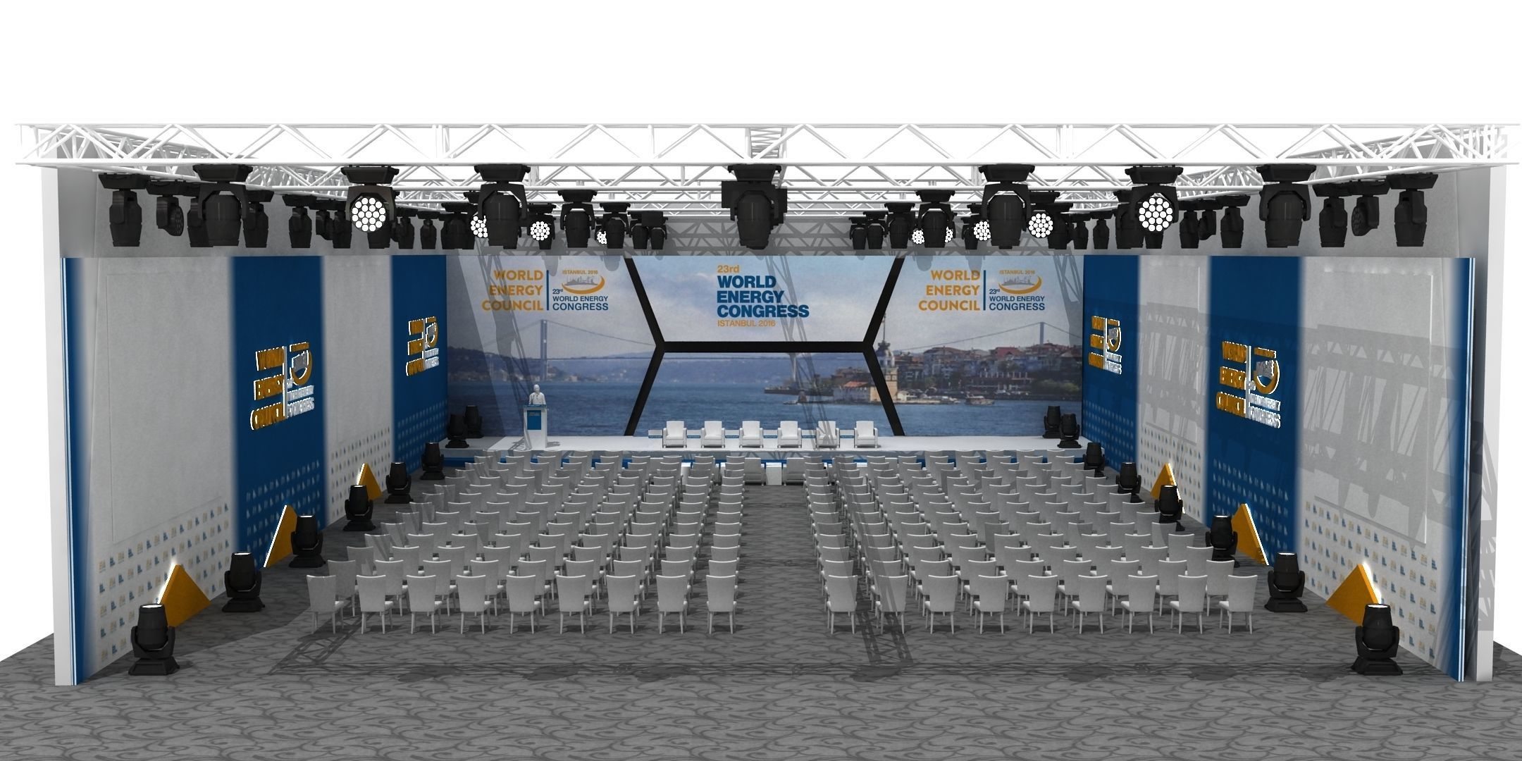 Truss Watchout Stage 79 3D model | CGTrader