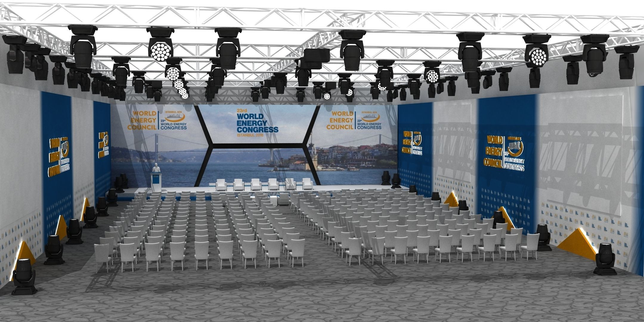 Truss Watchout Stage 79 3D model | CGTrader