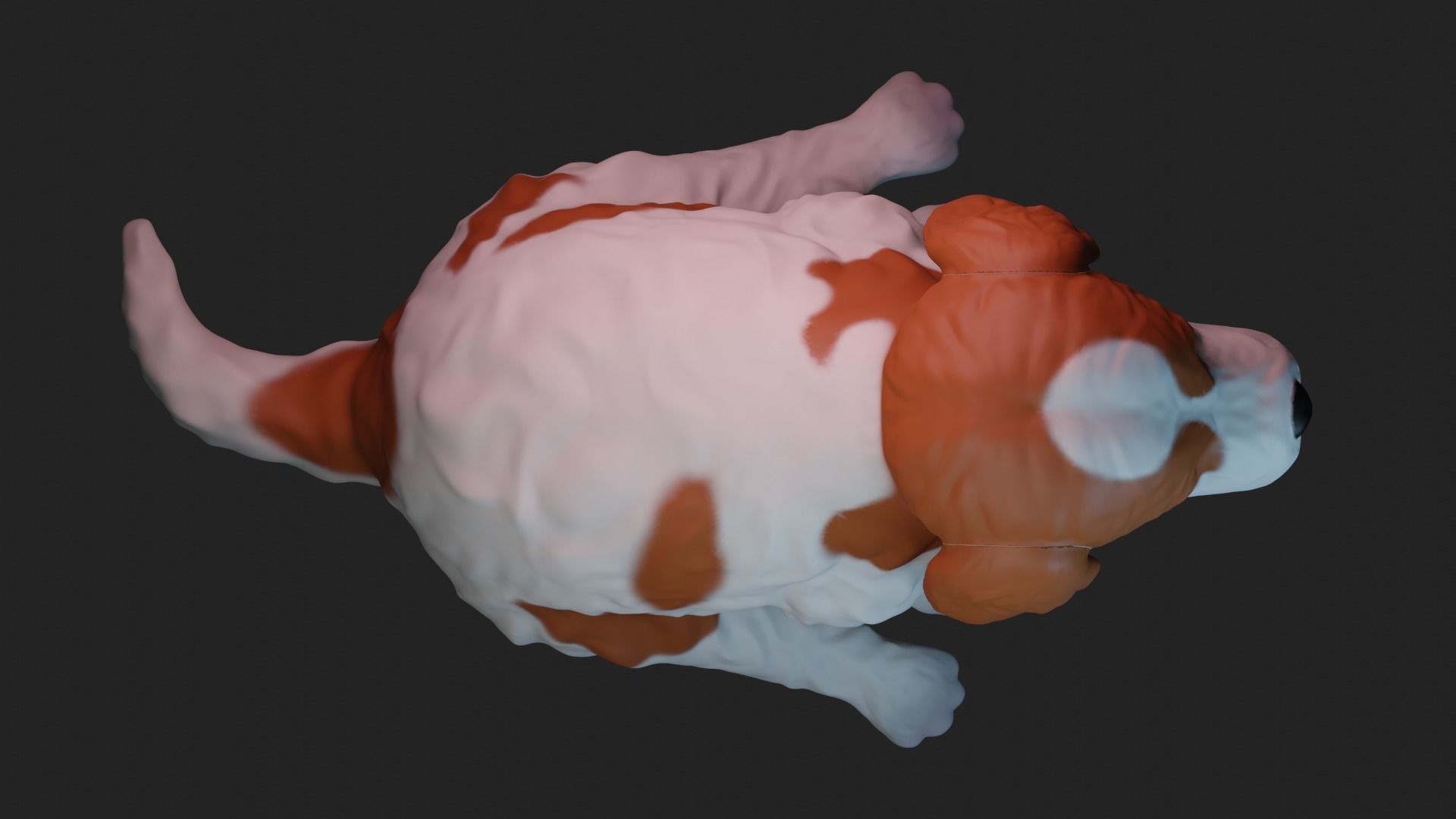 Cavalier King Charles Spaniel PRINT-READY in FBX STL OBJ 3MF 3D model ...
