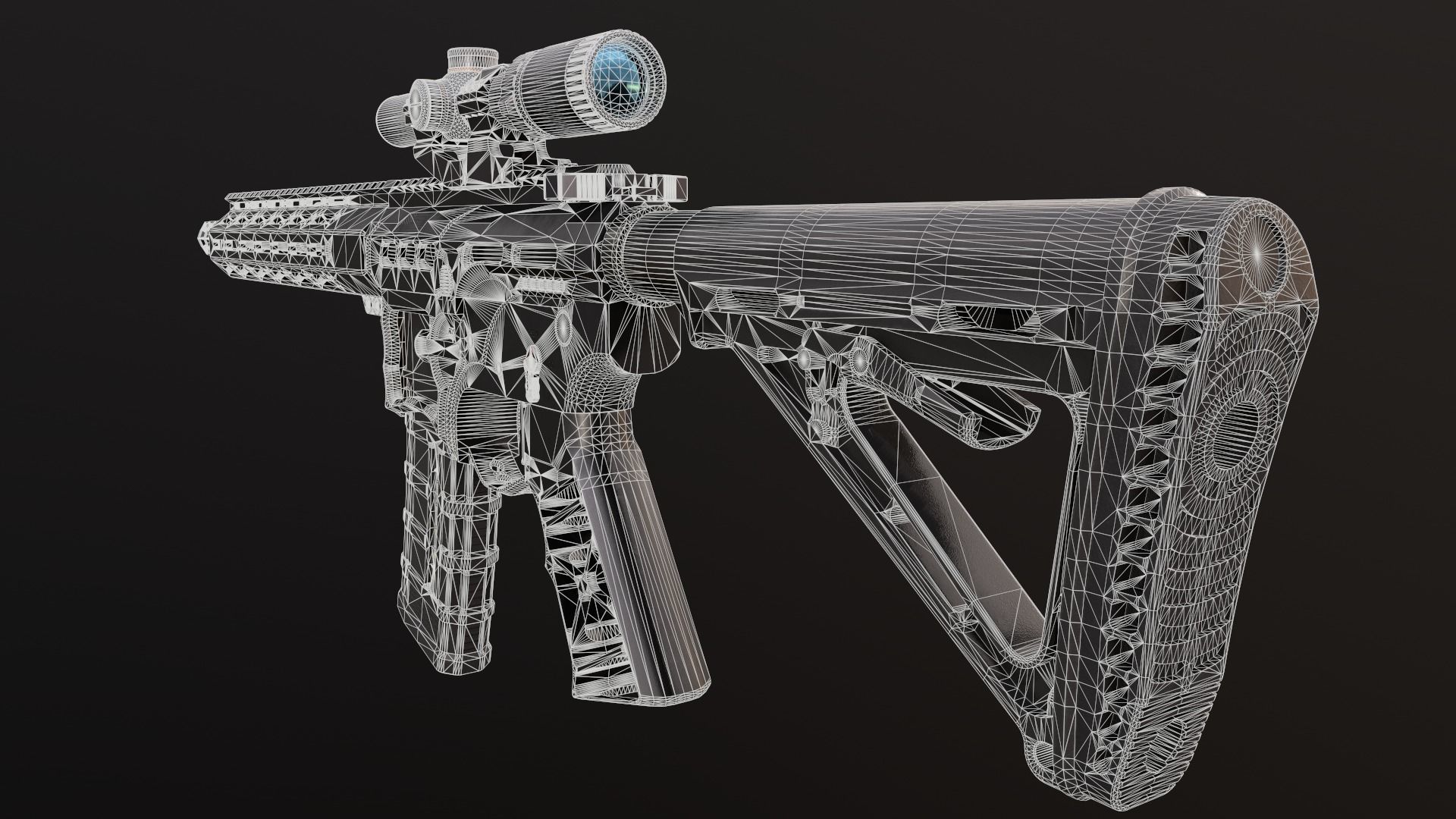 3D model M4 Custom VR / AR / low-poly | CGTrader