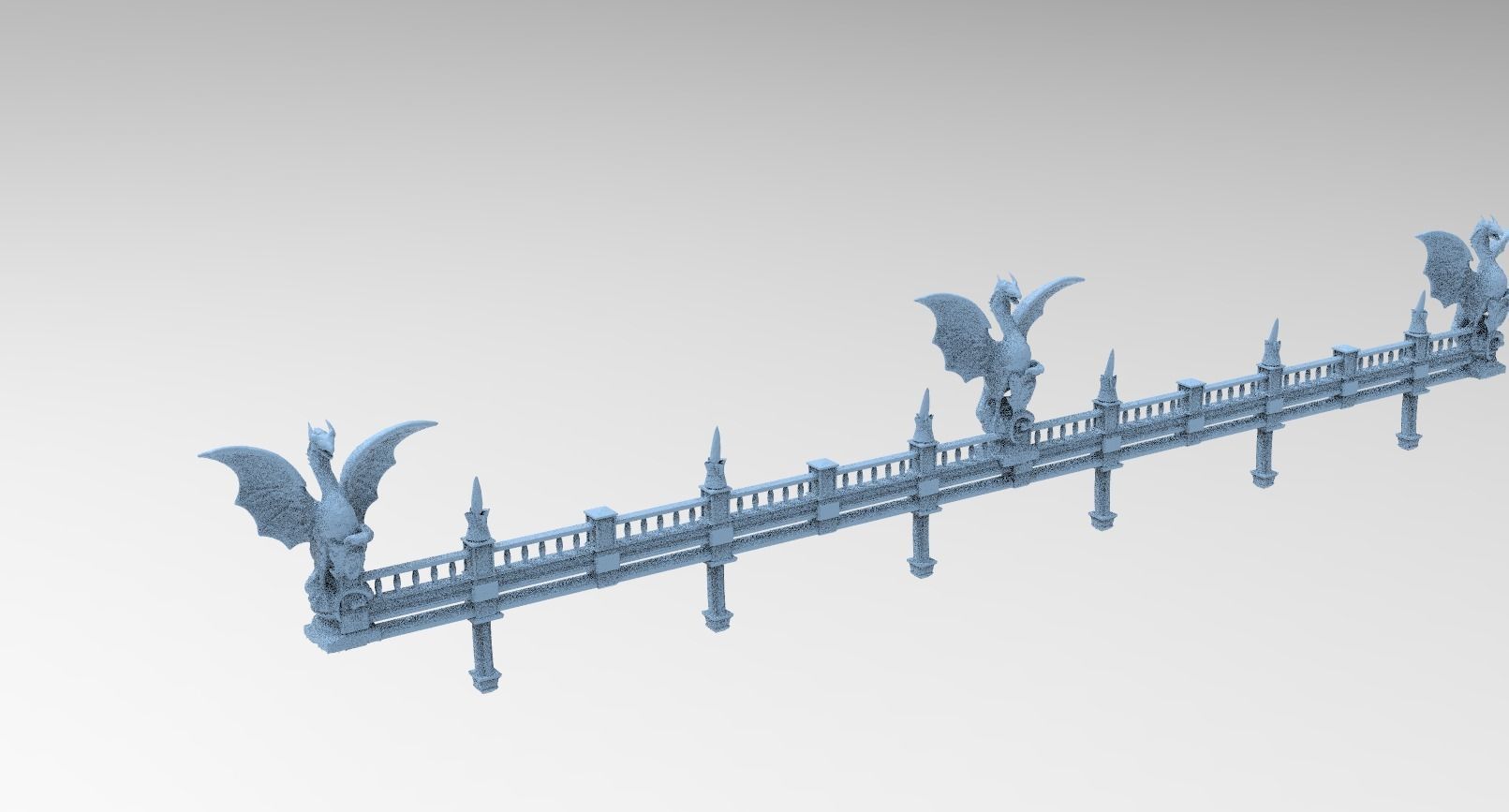 Bloodborne Inspired Dragon Bridge 1 3D model | CGTrader