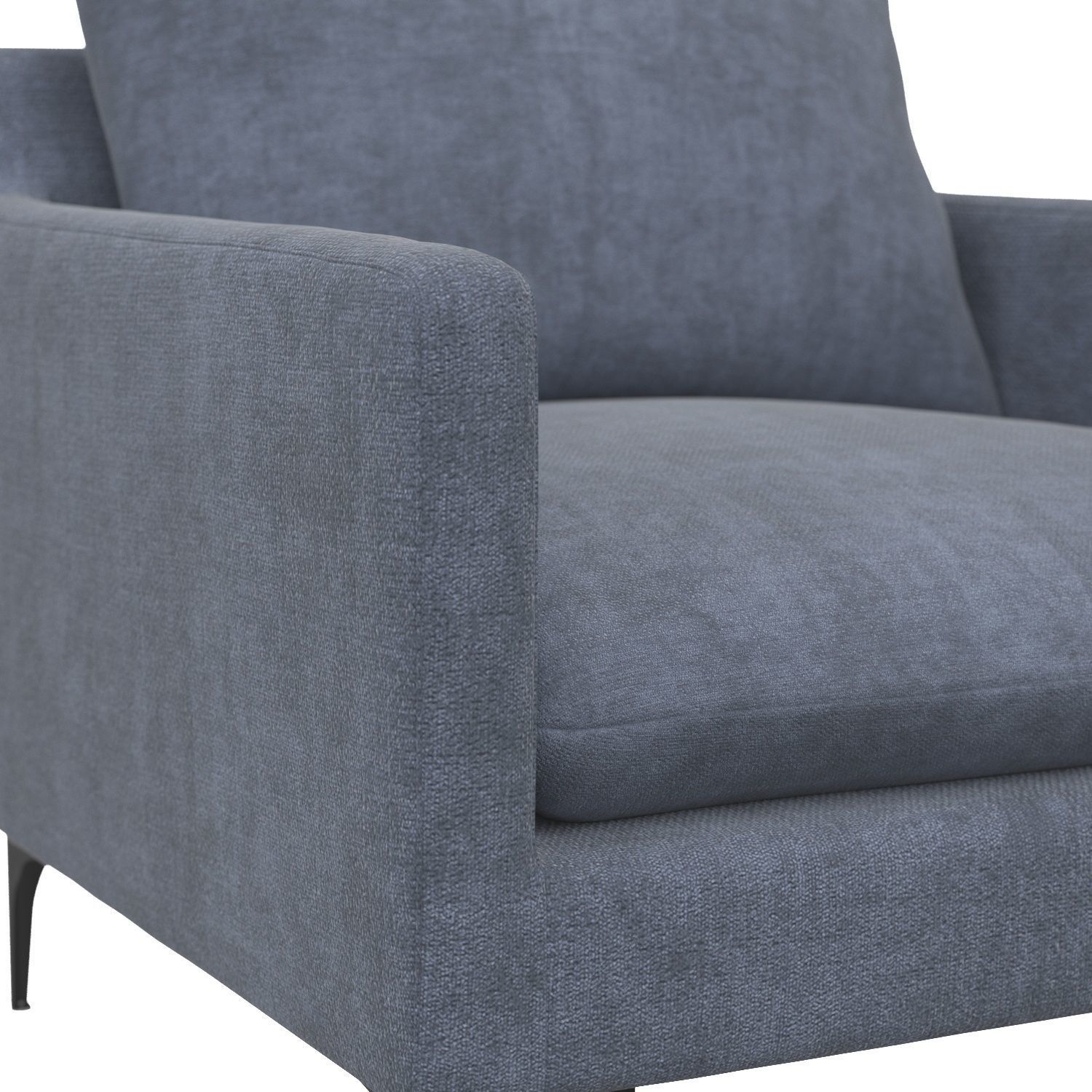 Paris Armchair Blue 3d Model Cgtrader