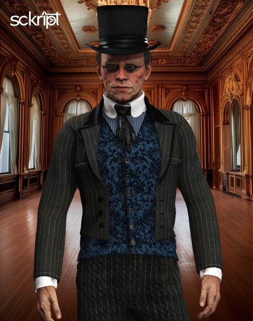 1800 Victorian Sckript Collection Lord 3D model animated rigged | CGTrader