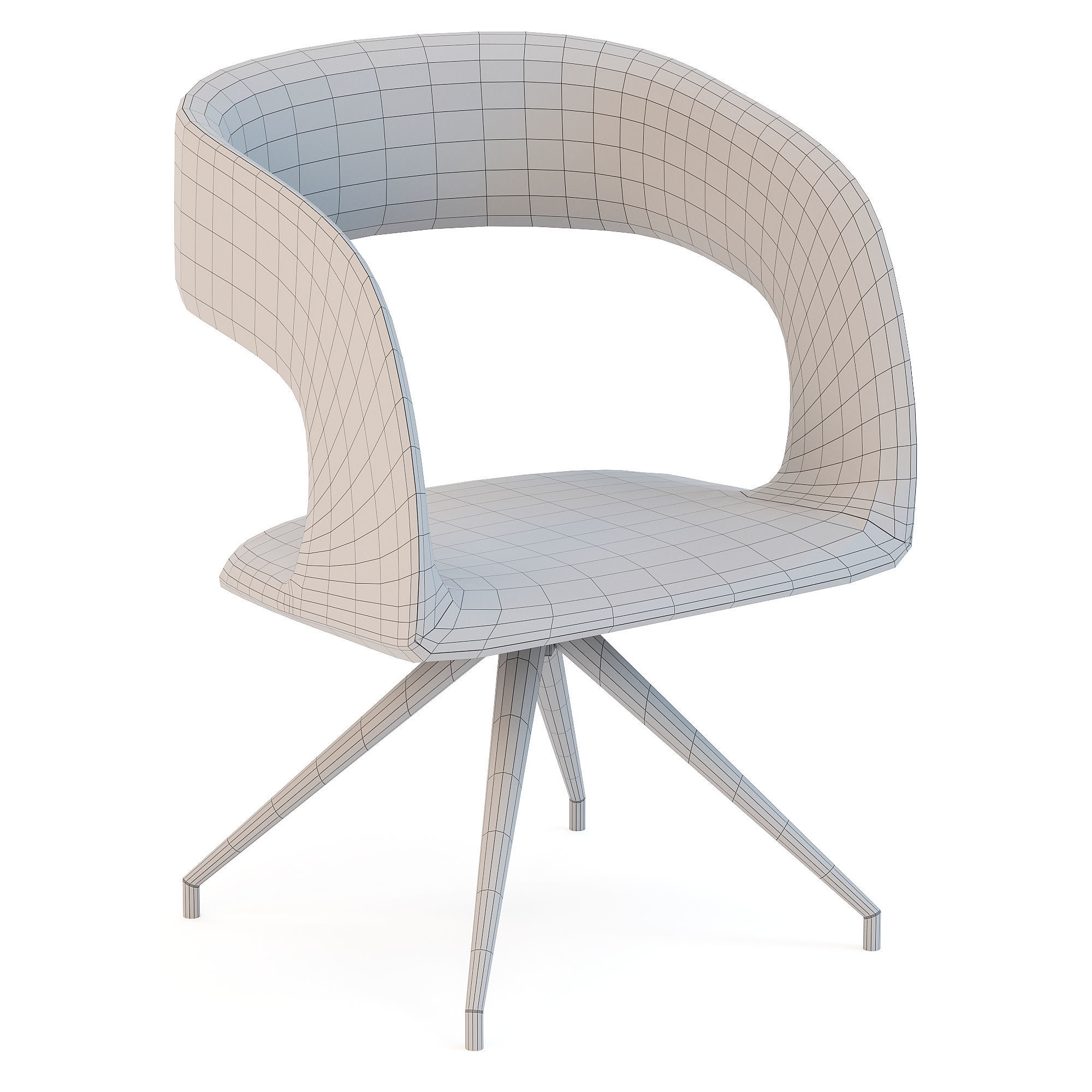 Accent Vanity Chairs 3D model | CGTrader