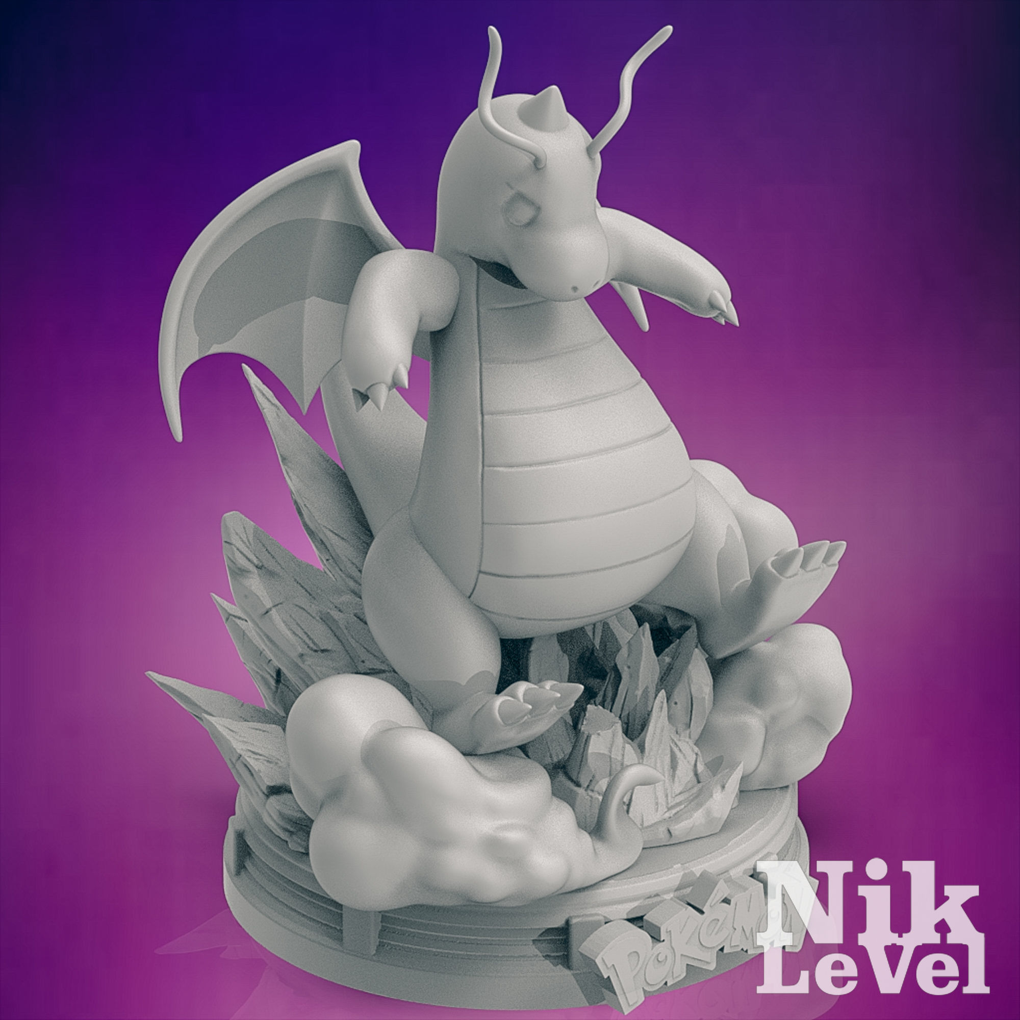 Dragonite Pokemon 3D Printable 3D model 3D printable | CGTrader