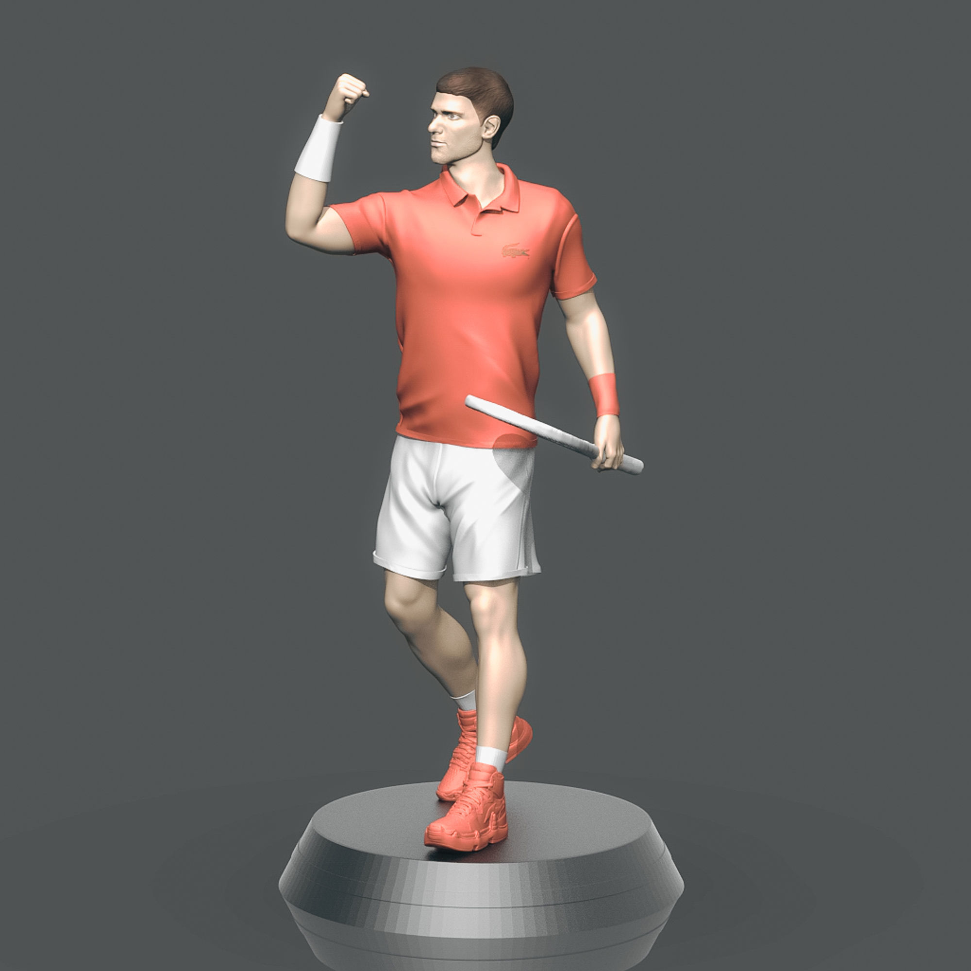 Novak Djokovic 3D Printable 3 3D model 3D printable | CGTrader