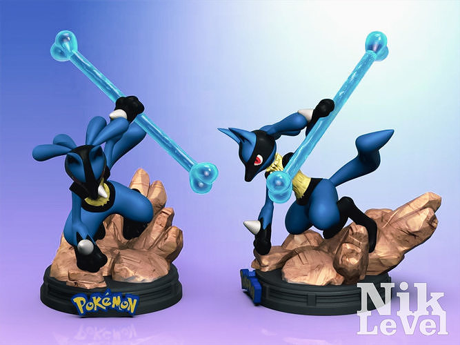 Lucario Pokemon 3D Printable 3D model 3D printable | CGTrader