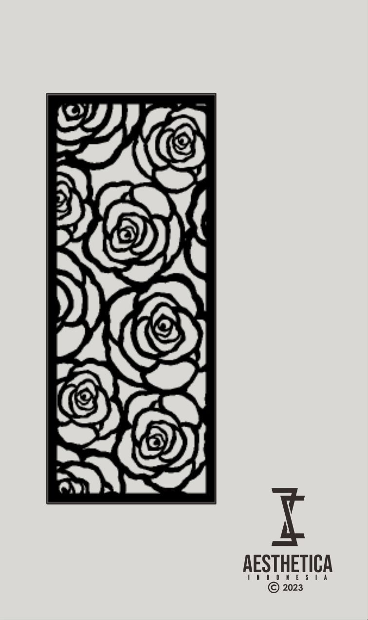 flower pattern b for cnc router and laser cutting 3D model | CGTrader