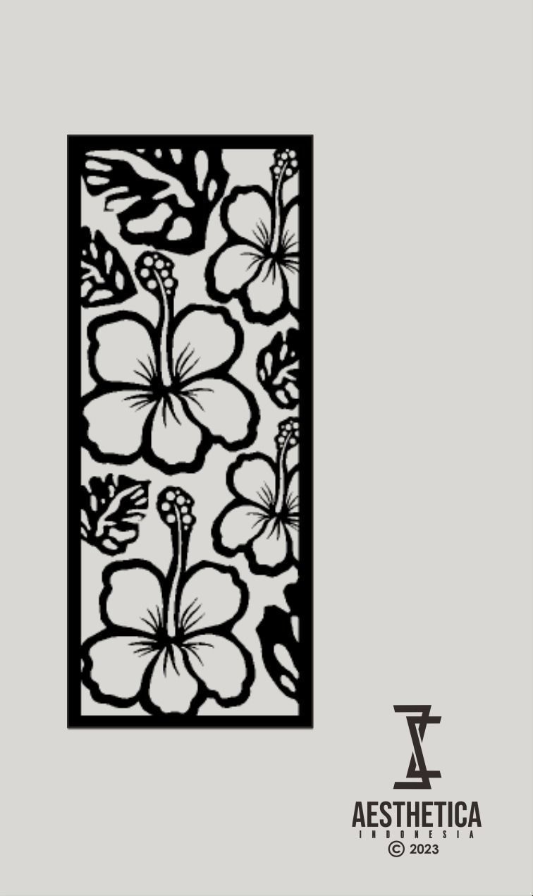 flower pattern b for cnc router and laser cutting 3D model | CGTrader