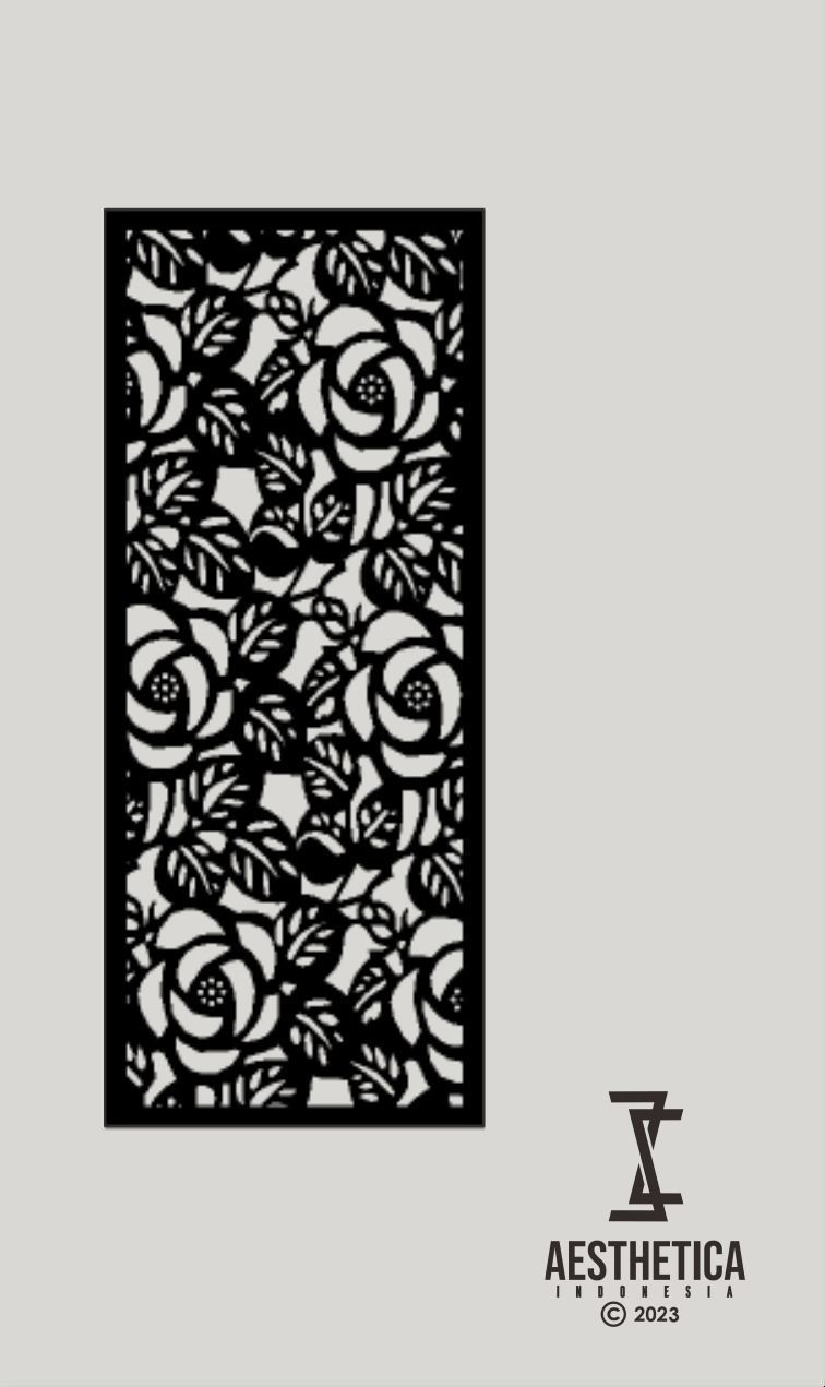 flower pattern b for cnc router and laser cutting 3D model | CGTrader