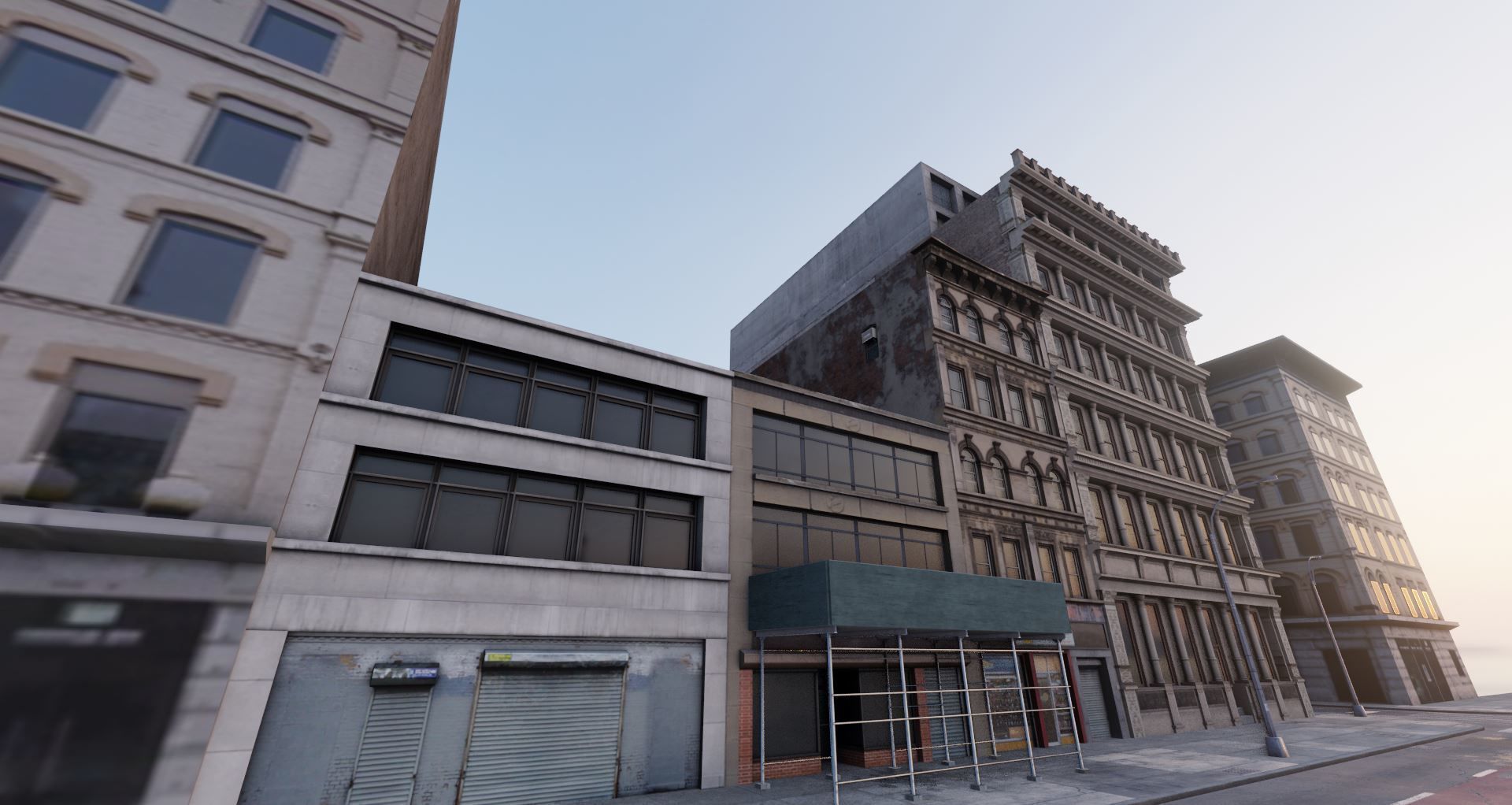 3D model Manhattan Modular City Block 358 Broadway Street VR / AR / low ...