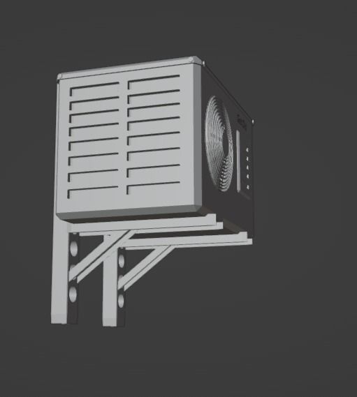 3D model Air Conditioner Unit AC Low-poly VR / AR / low-poly | CGTrader