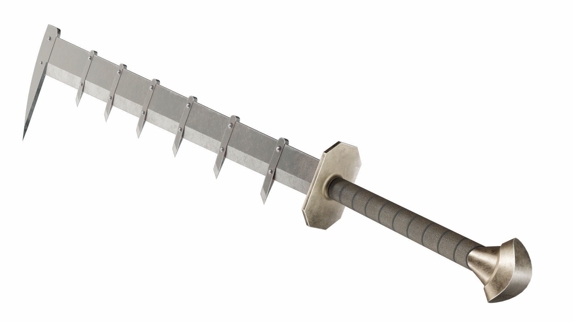Fanged sword free 3D model | CGTrader