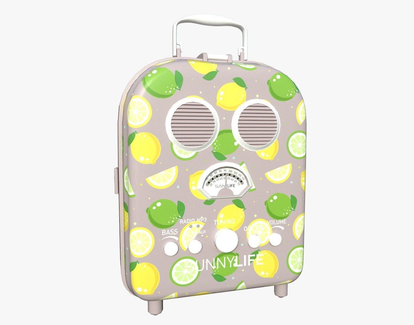 Cartoon Style Stylized Radio Sunnylife Radio Lemon Edition 3D model ...