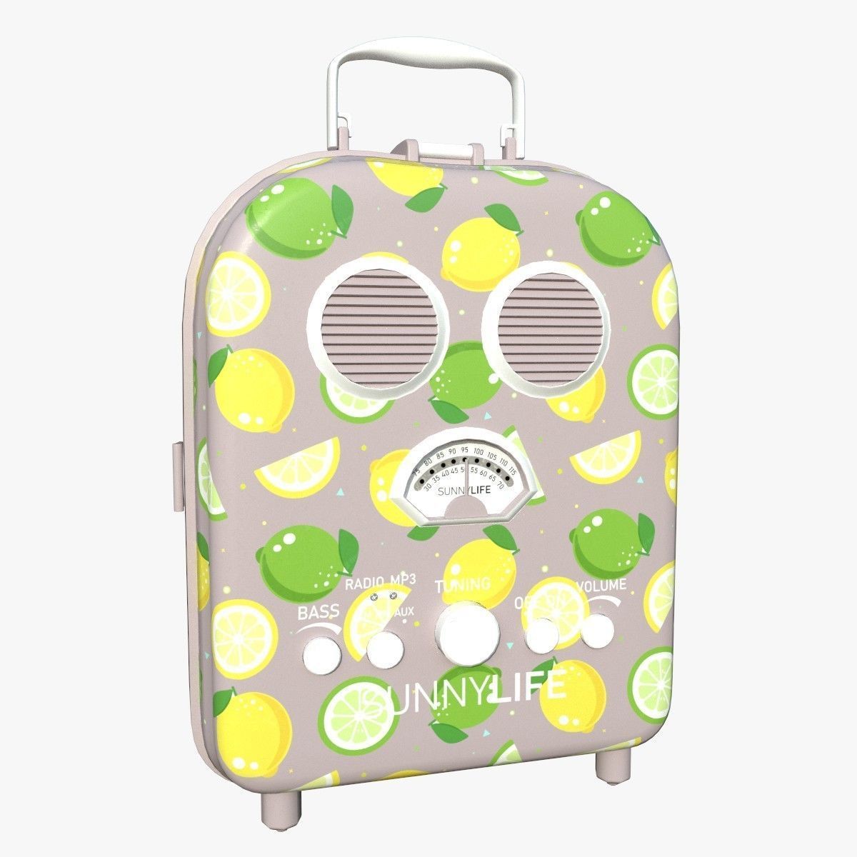 Cartoon Style Stylized Radio Sunnylife Radio Lemon Edition 3D model ...