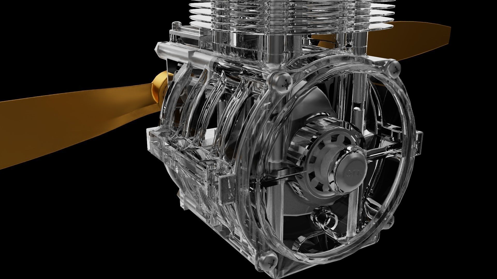 Airplane engine 3D model 3D printable | CGTrader