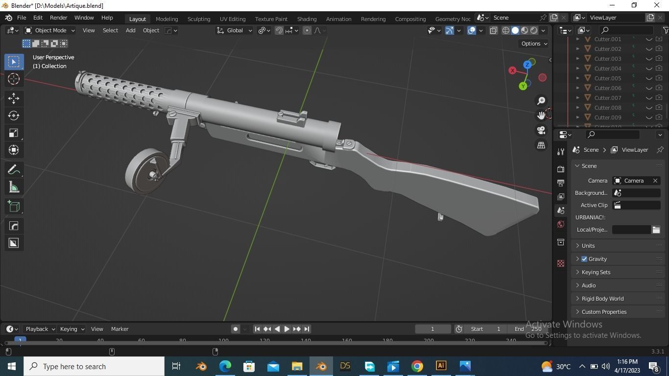 3D model MP18 Riffle VR / AR / low-poly | CGTrader