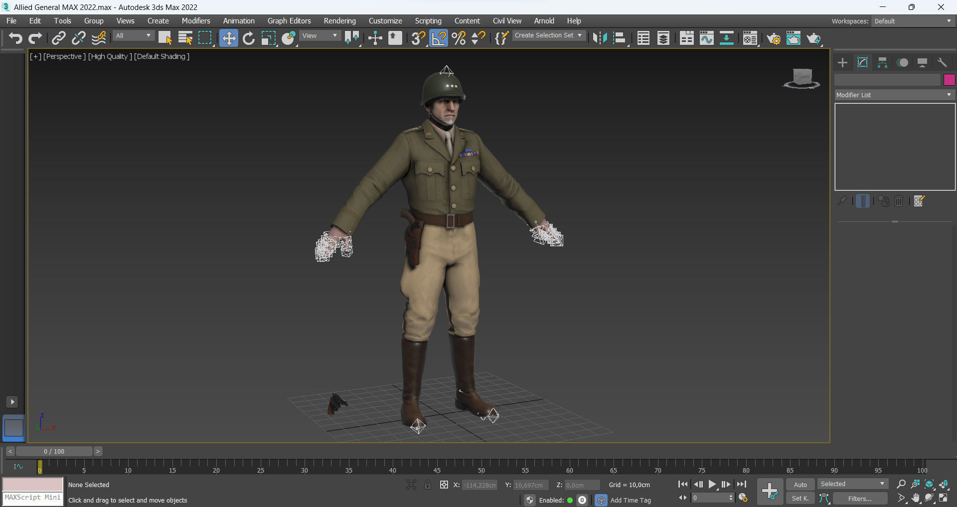 3D model Allied General VR / AR / low-poly | CGTrader