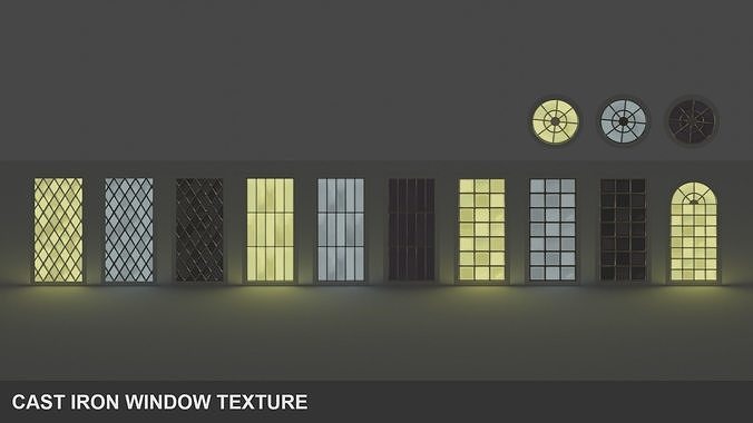 3D model Cast Iron Window Texture VR / AR / low-poly | CGTrader