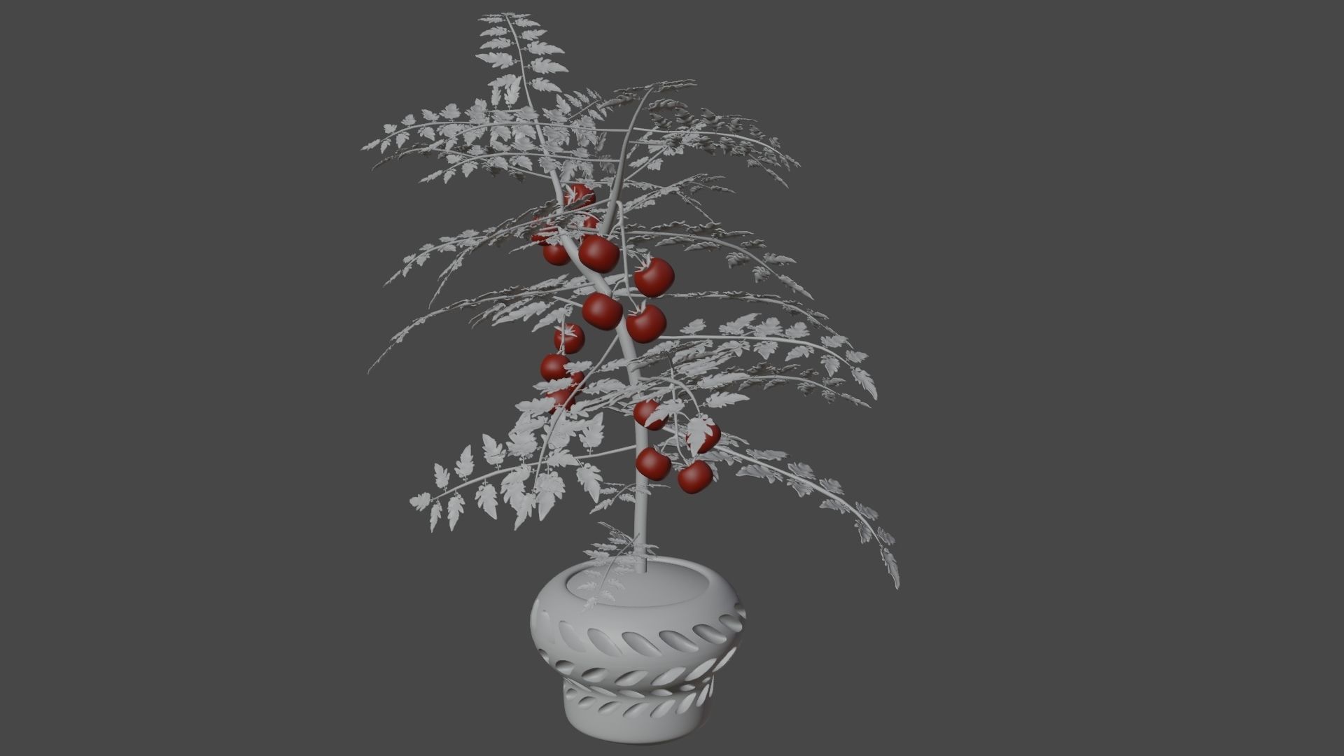 3D model tomato plant VR / AR / low-poly | CGTrader